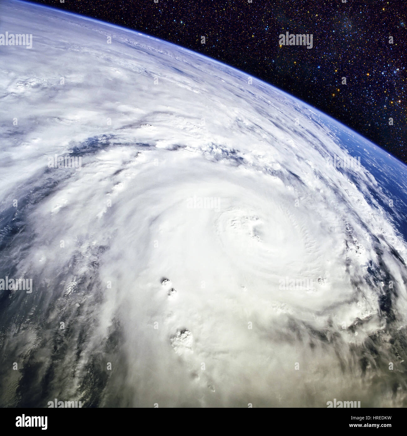 Typhoon over planet Earth - satellite photo. Elements of this image ...