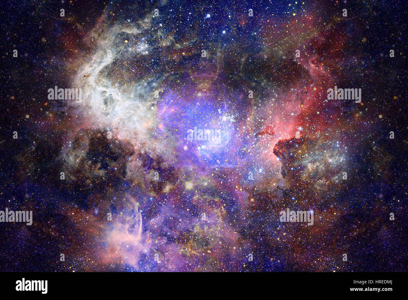 Nebula and stars in deep space, mysterious universe. Elements of this ...