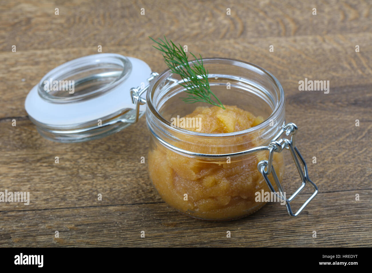 Herring roe with dill on the plate Stock Photo - Alamy