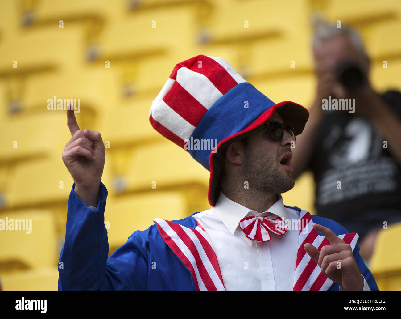 World Rugby HSBC Sevens Series Wellington - New Zealand vs. England at ...