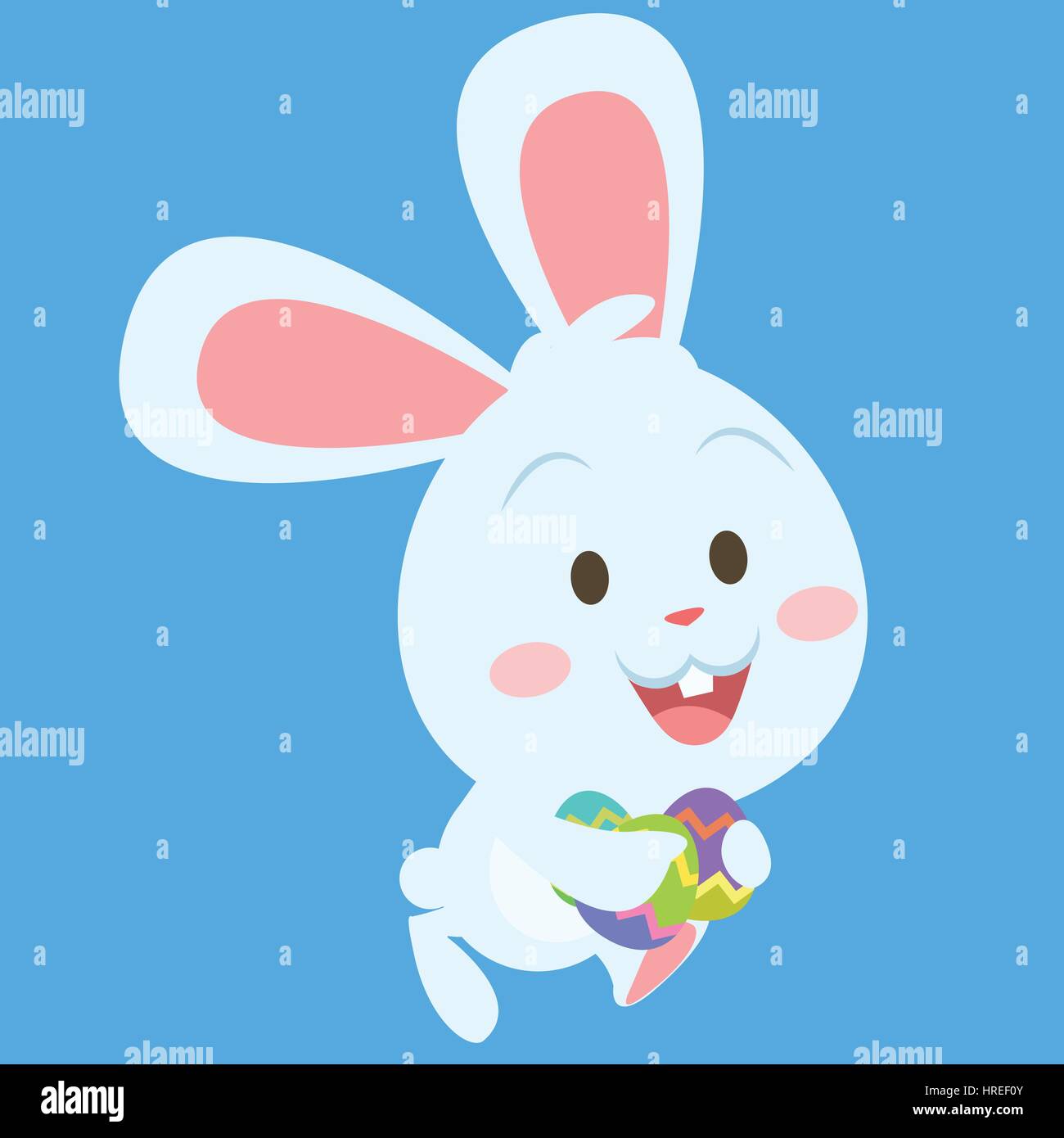 Bunny running character vector art Stock Vector Image & Art - Alamy