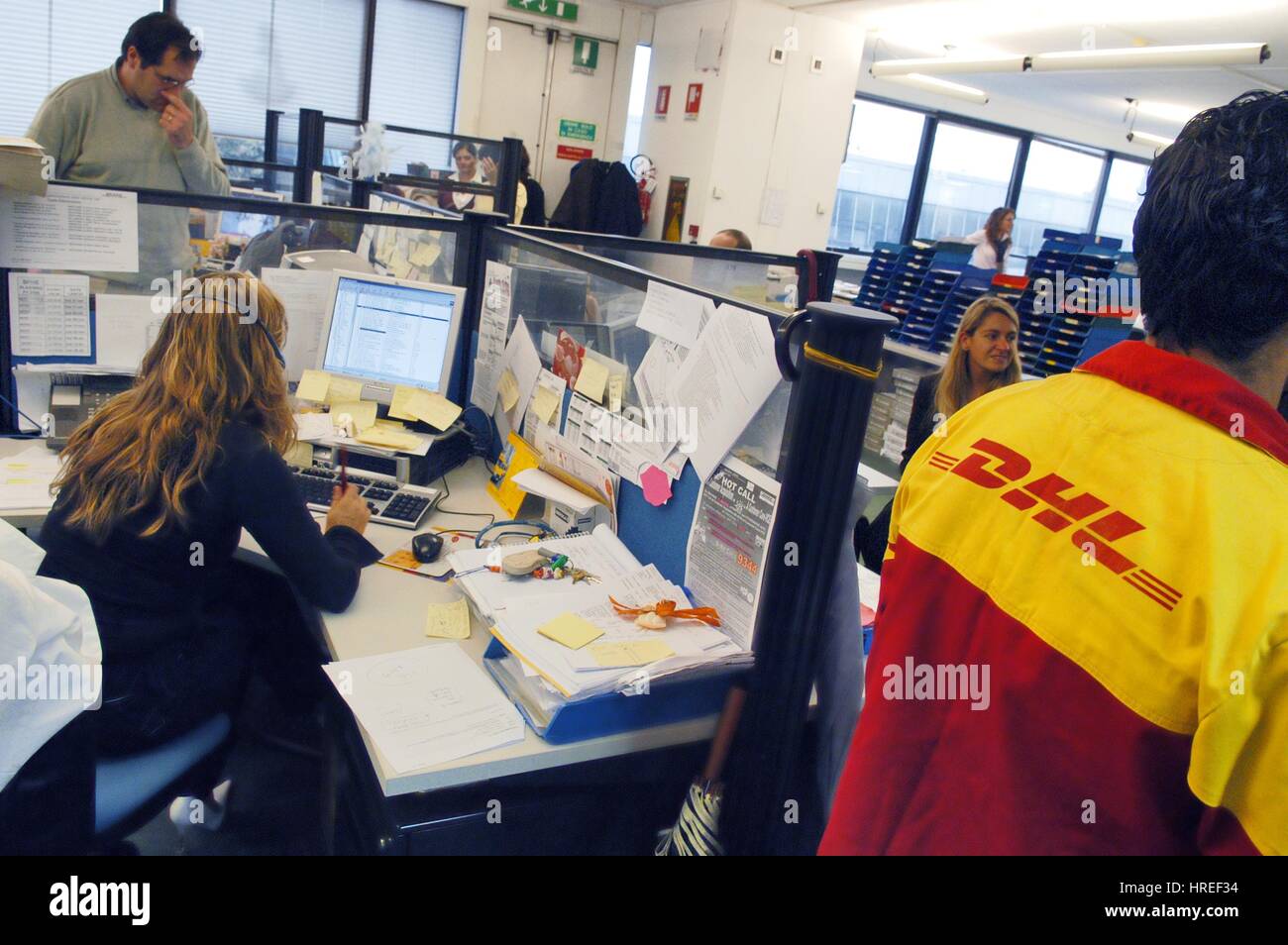 Milan (Italy), call-center of DHL courier for customers assistance and ...