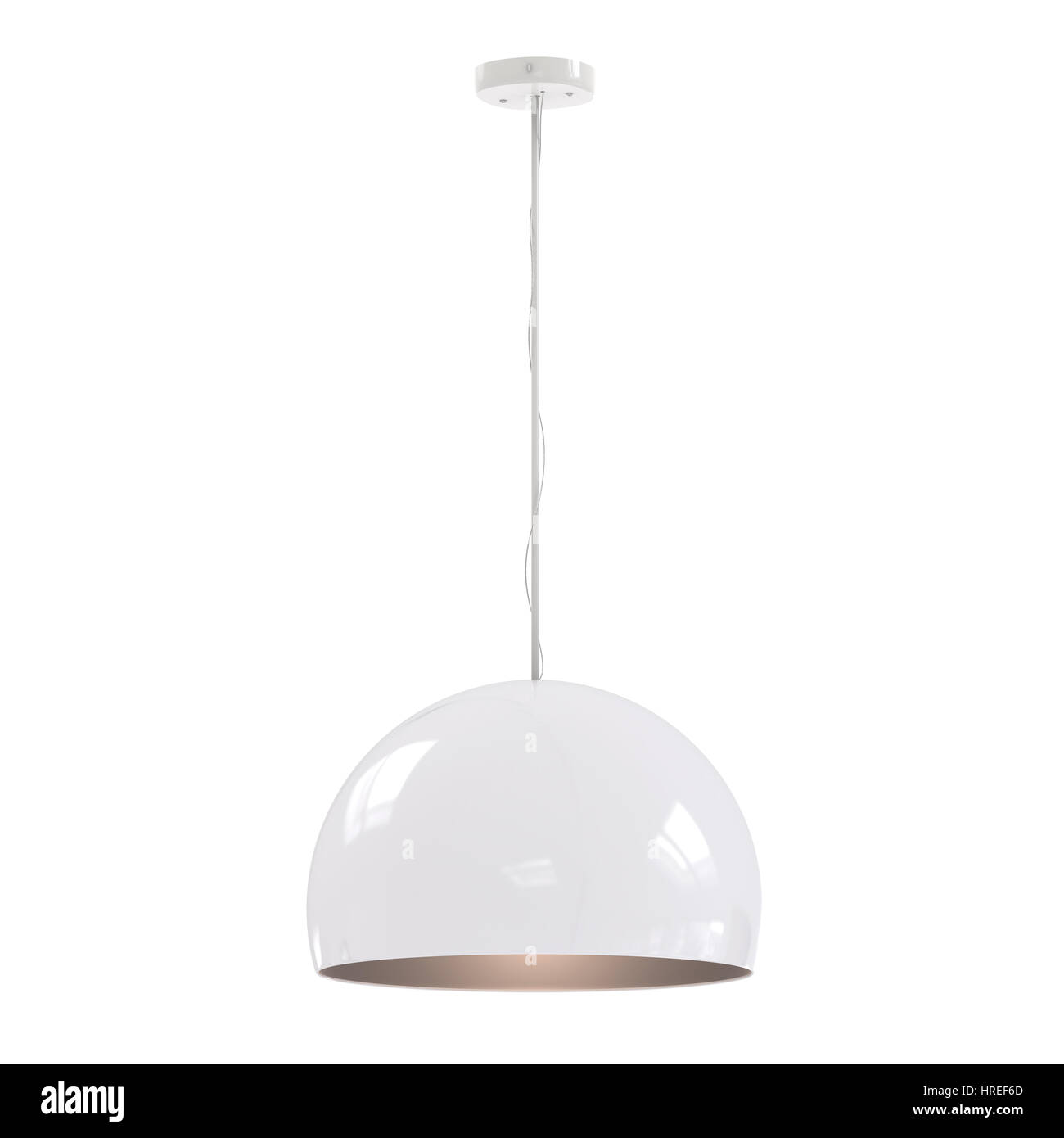 3d rendering hanging pendant lamp isolated on white Stock Photo - Alamy