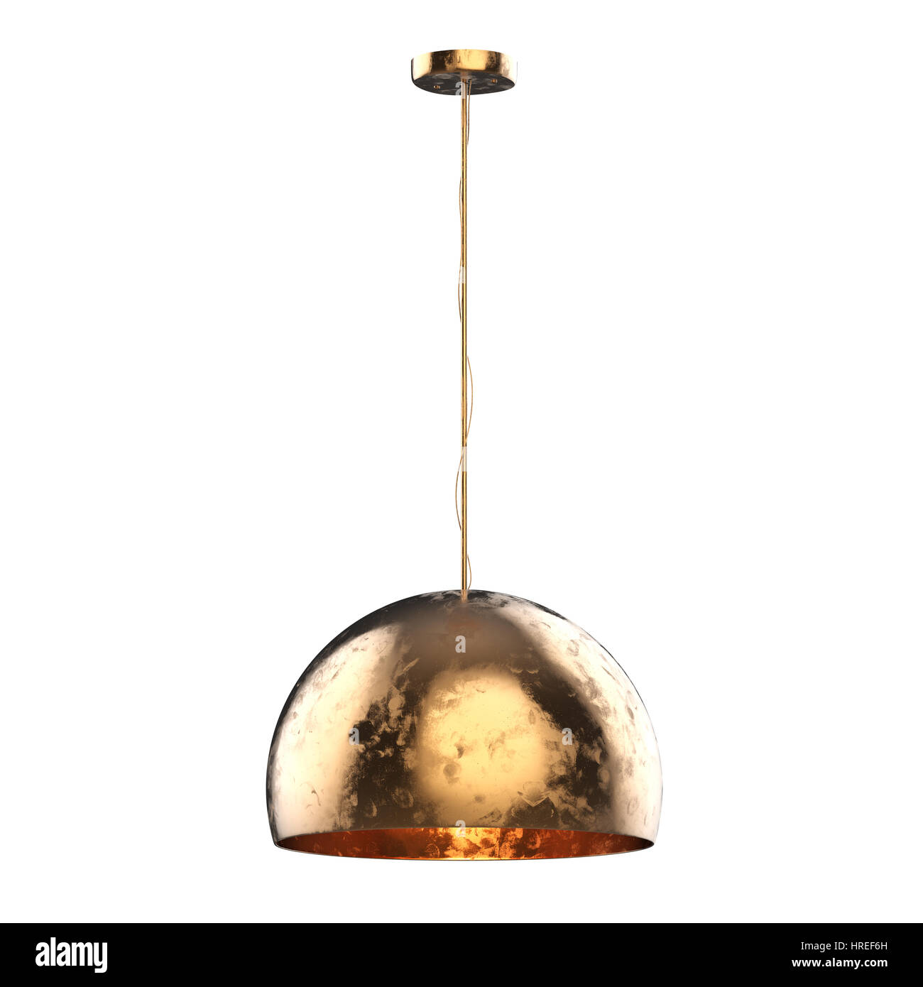 3d rendering hanging pendant lamp isolated on white Stock Photo - Alamy