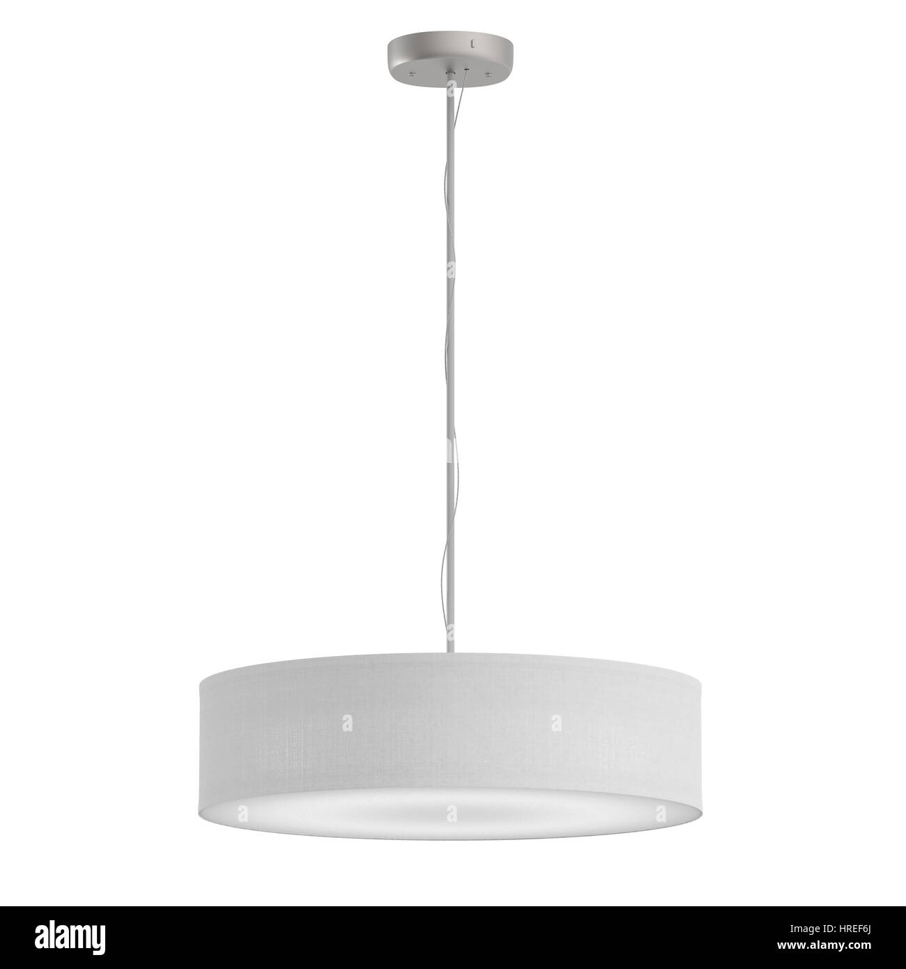 3d rendering hanging pendant lamp isolated on white Stock Photo - Alamy