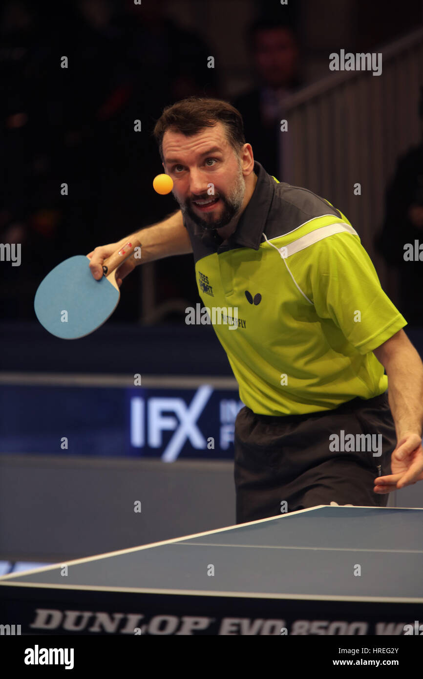 World Championship of Ping Pong at Alexandra Palace Featuring: Filip ...