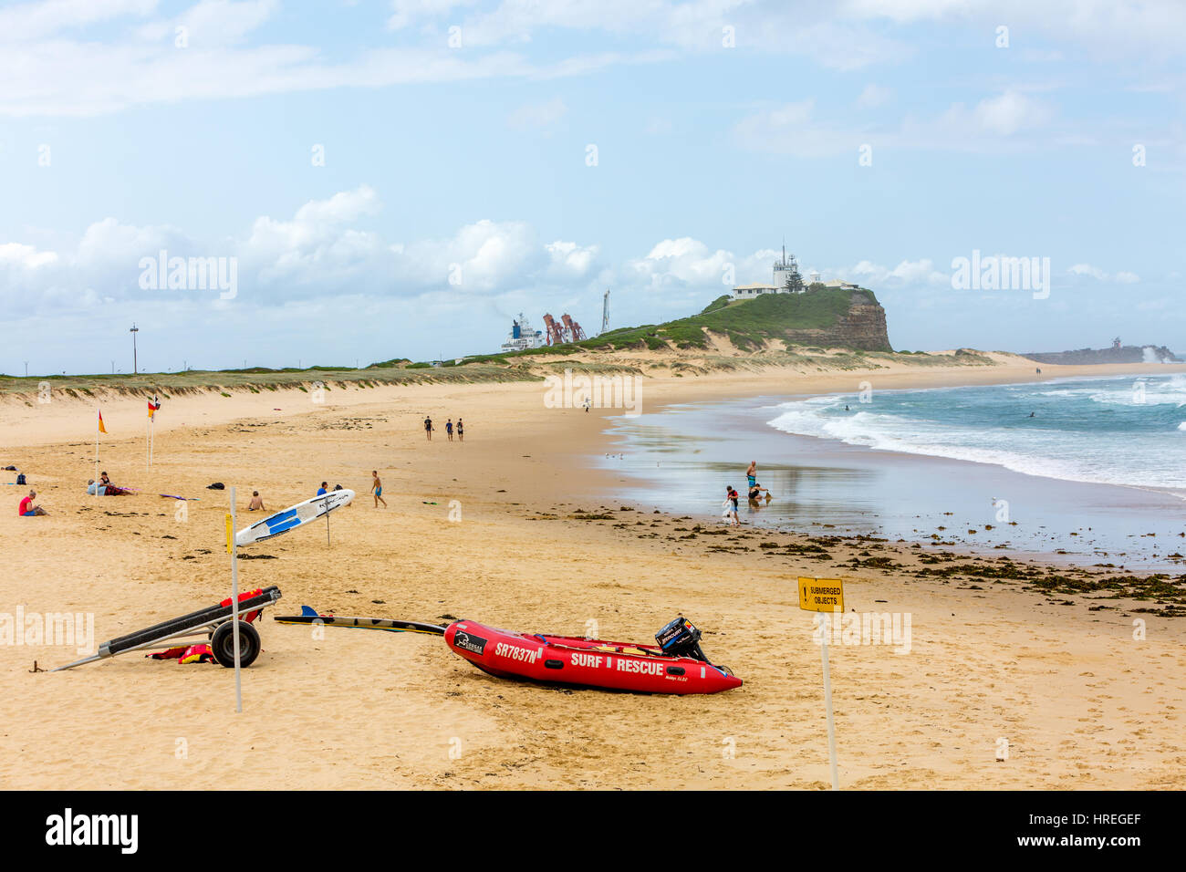 Nobbys Beach in the city of Newcastle,New south wales,australia Stock ...