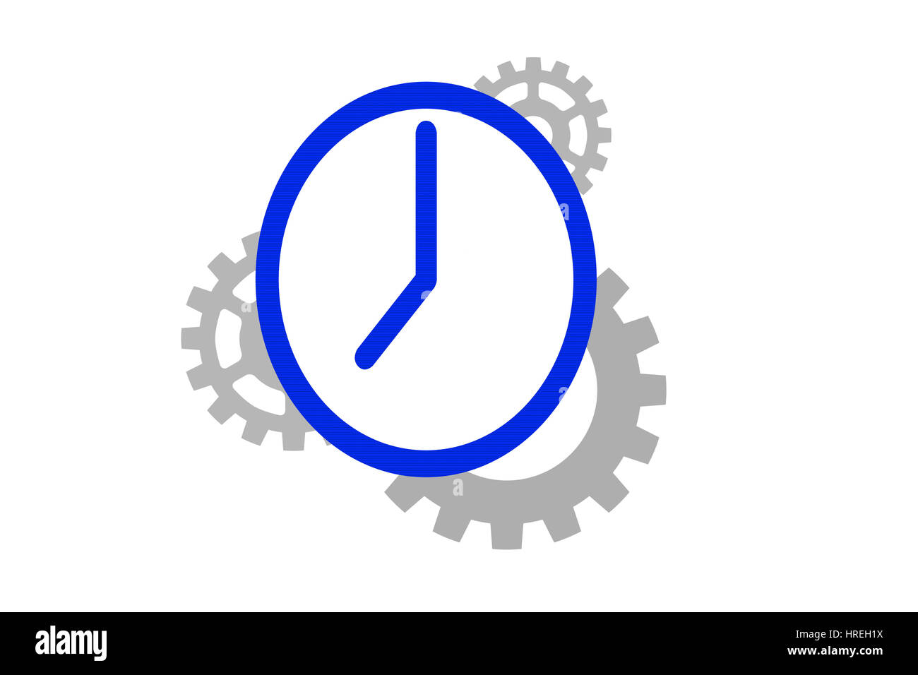 Clock cogs hands hi-res stock photography and images - Alamy