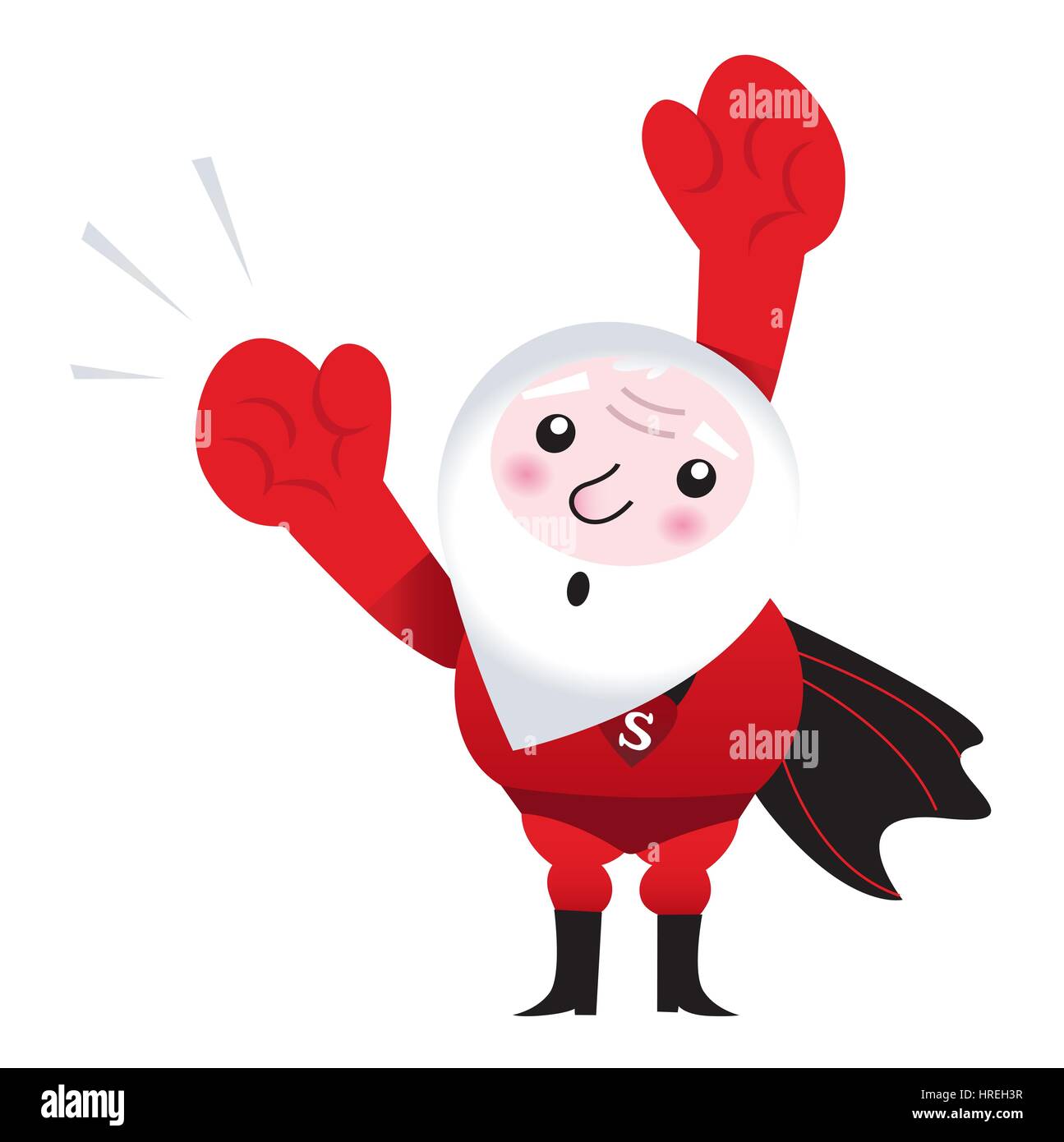 Cartoon santa claus christmas superhero hi-res stock photography and ...