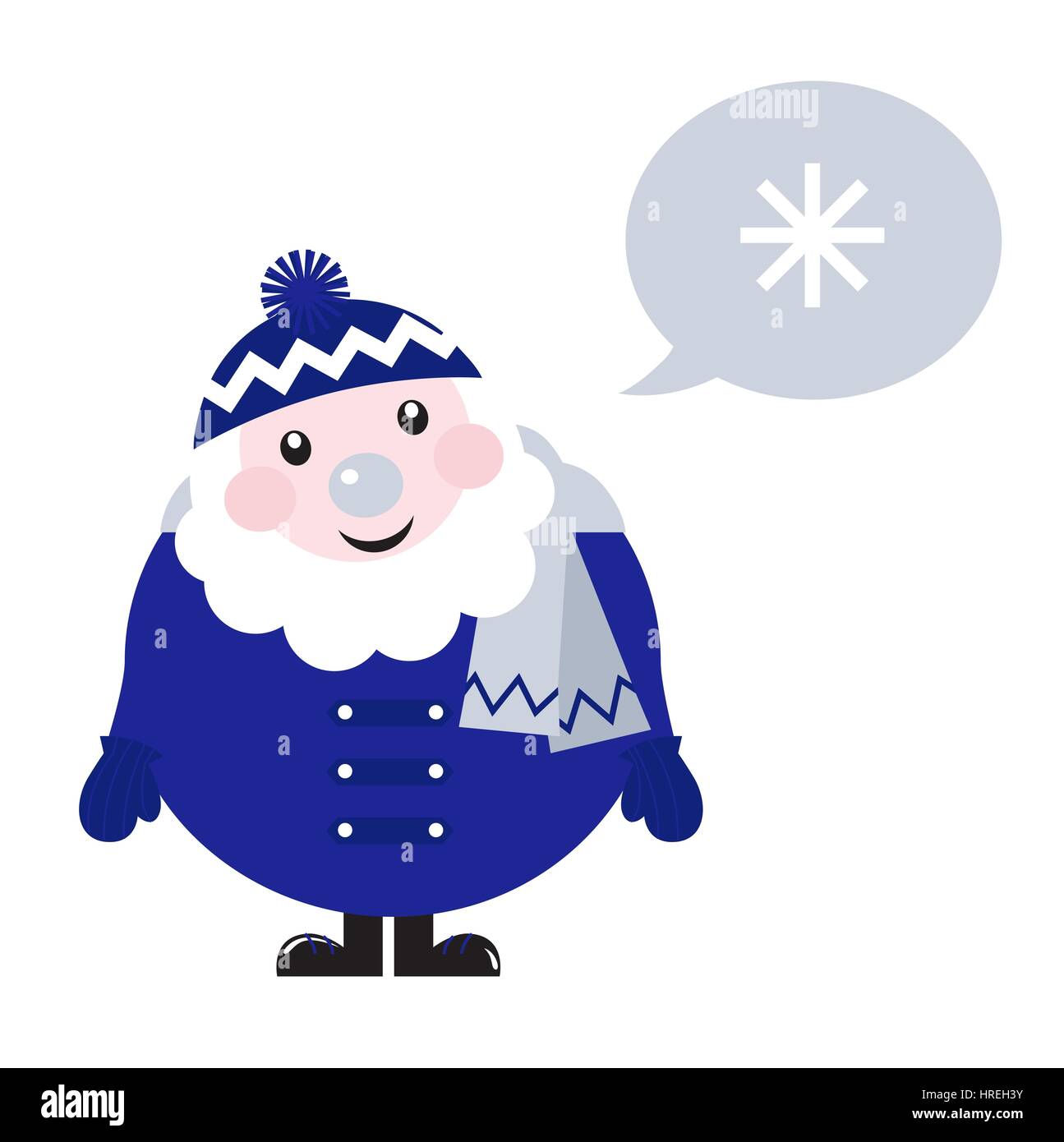 Cartoon santa claus bubble Cut Out Stock Images & Pictures - Alamy