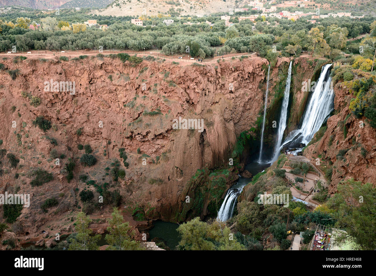 View of Ouzoud Falls in Morocco Stock Photo - Alamy
