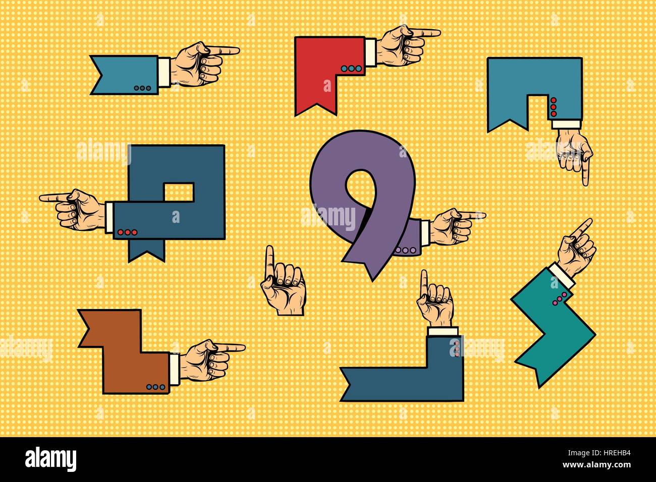 Cartoon left arrow right isolated hi-res stock photography and images ...