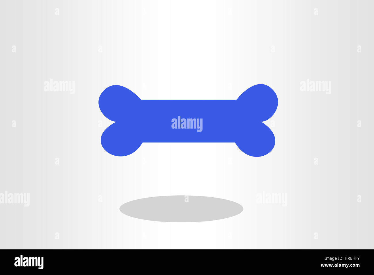 Illustration of dog bone against plain background Stock Photo - Alamy