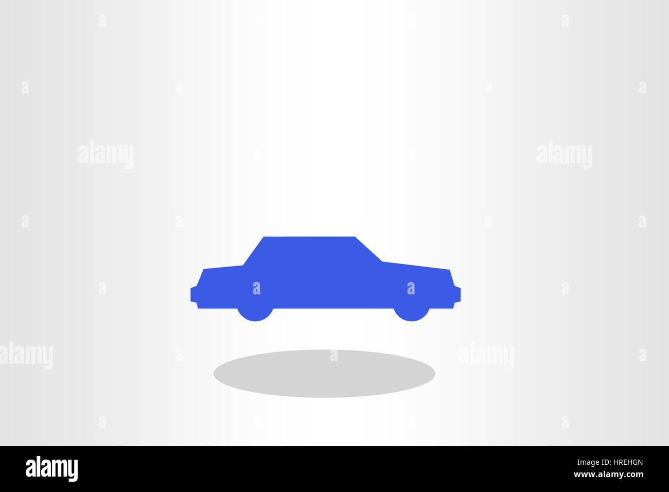 Illustration of blue car against plain background Stock Photo - Alamy