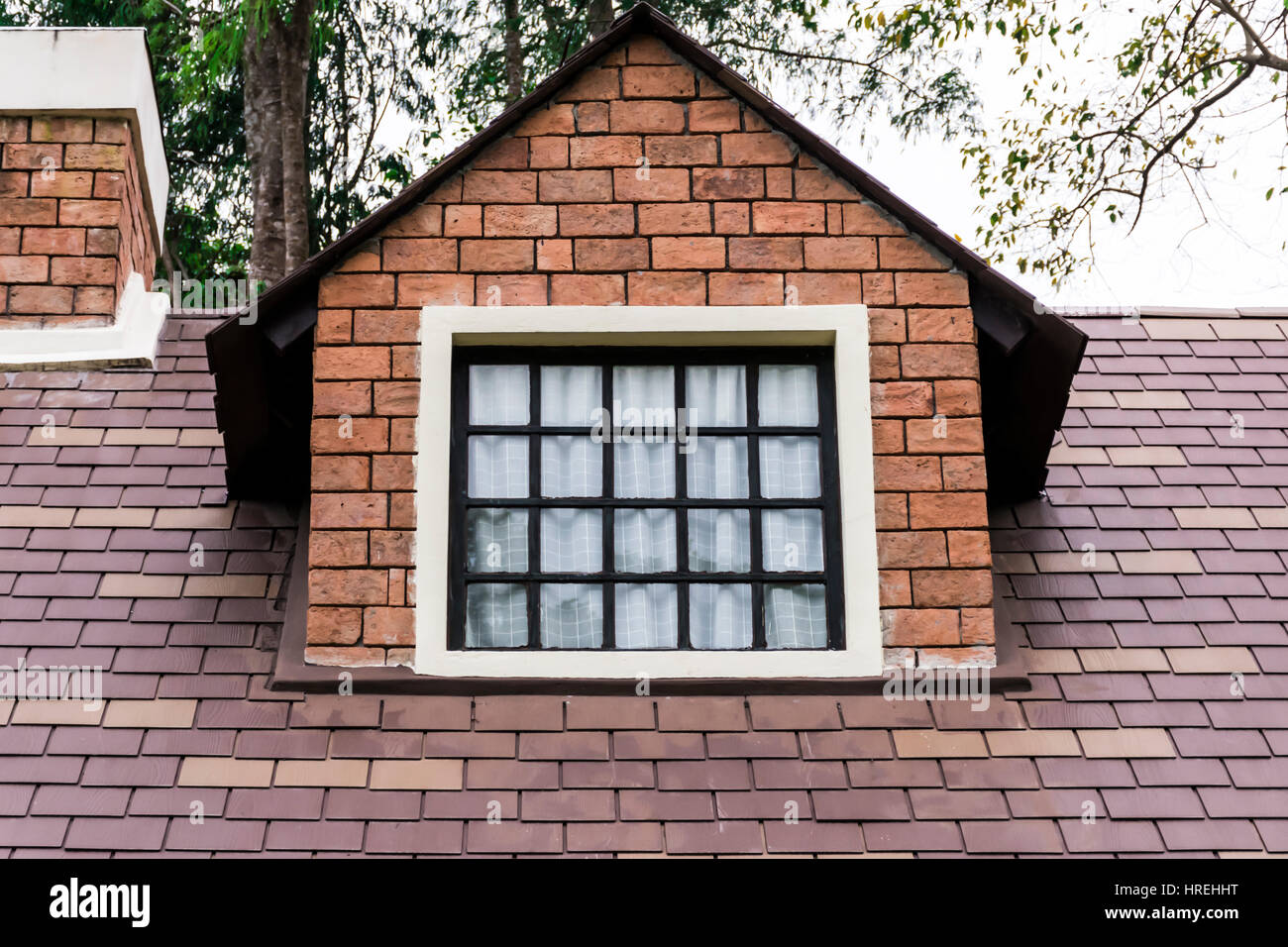 Triangular end of roof hi-res stock photography and images - Alamy
