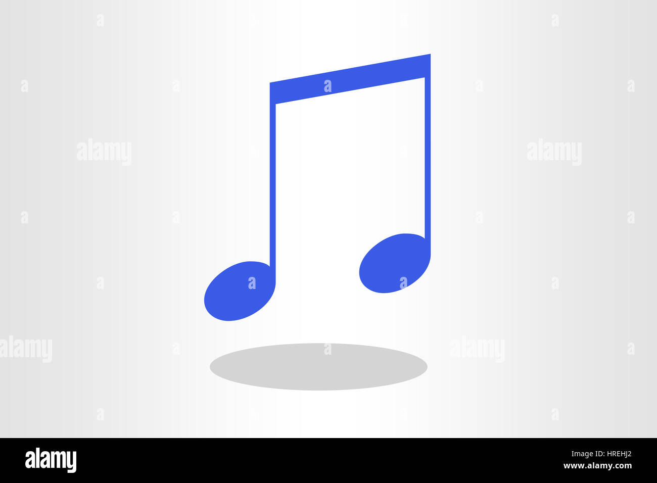 Illustration of eight note Stock Photo - Alamy