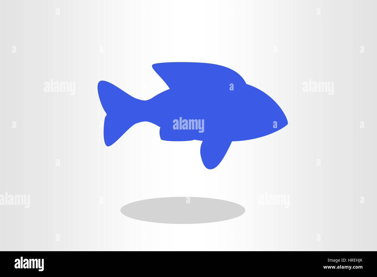 Illustration of fish against plain background Stock Photo - Alamy