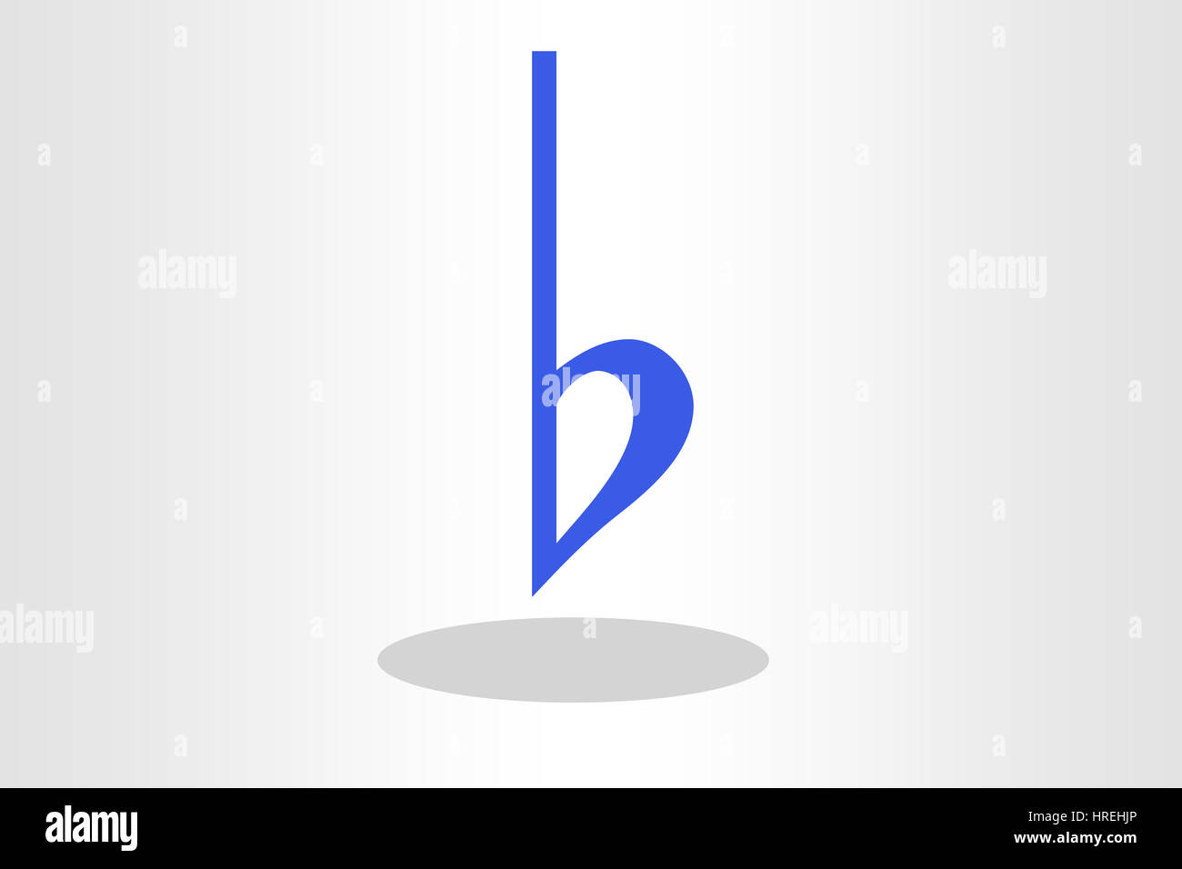 Illustration of flat musical symbol Stock Photo - Alamy