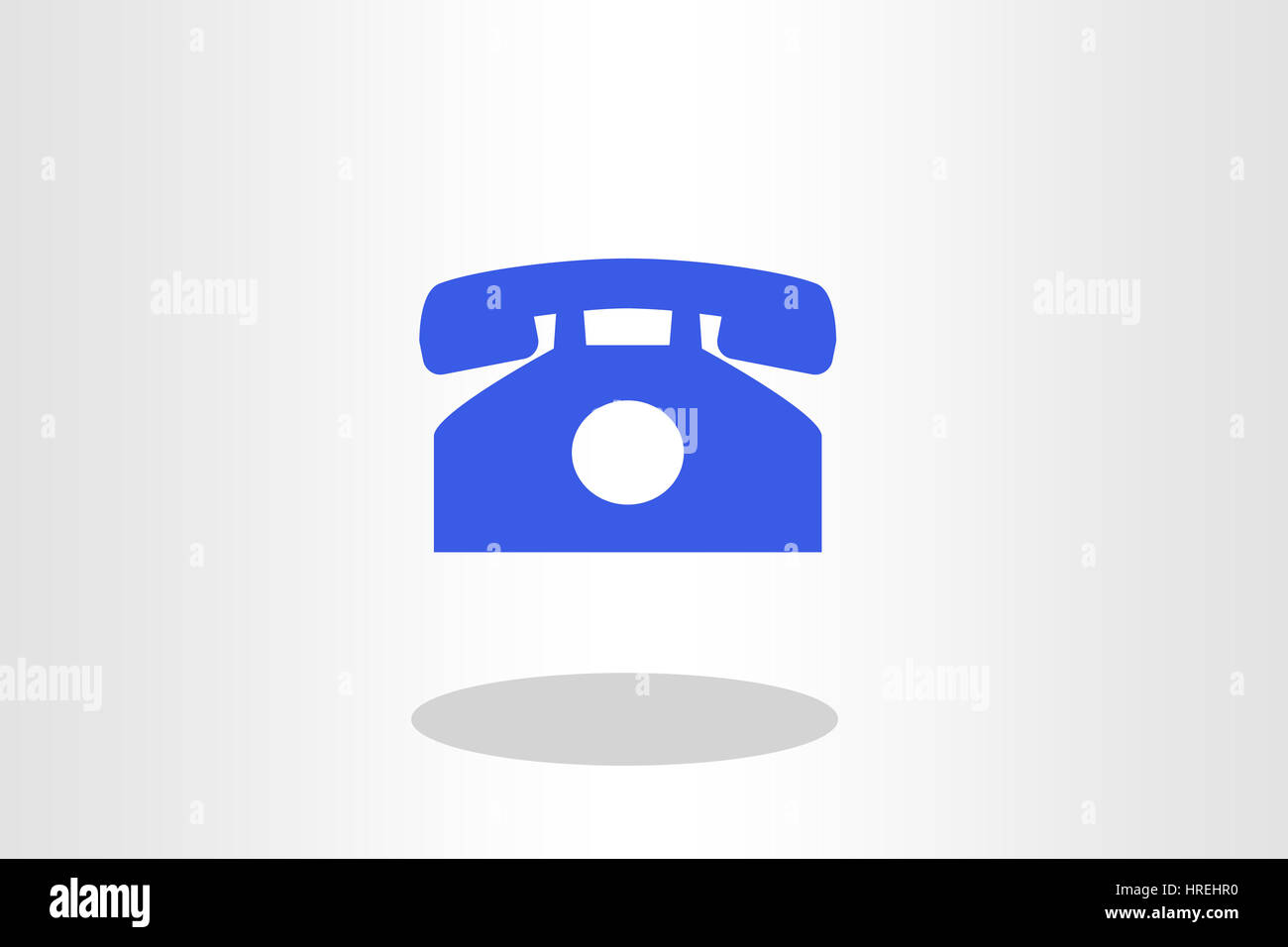 Illustration of landline phone against plain background Stock Photo - Alamy