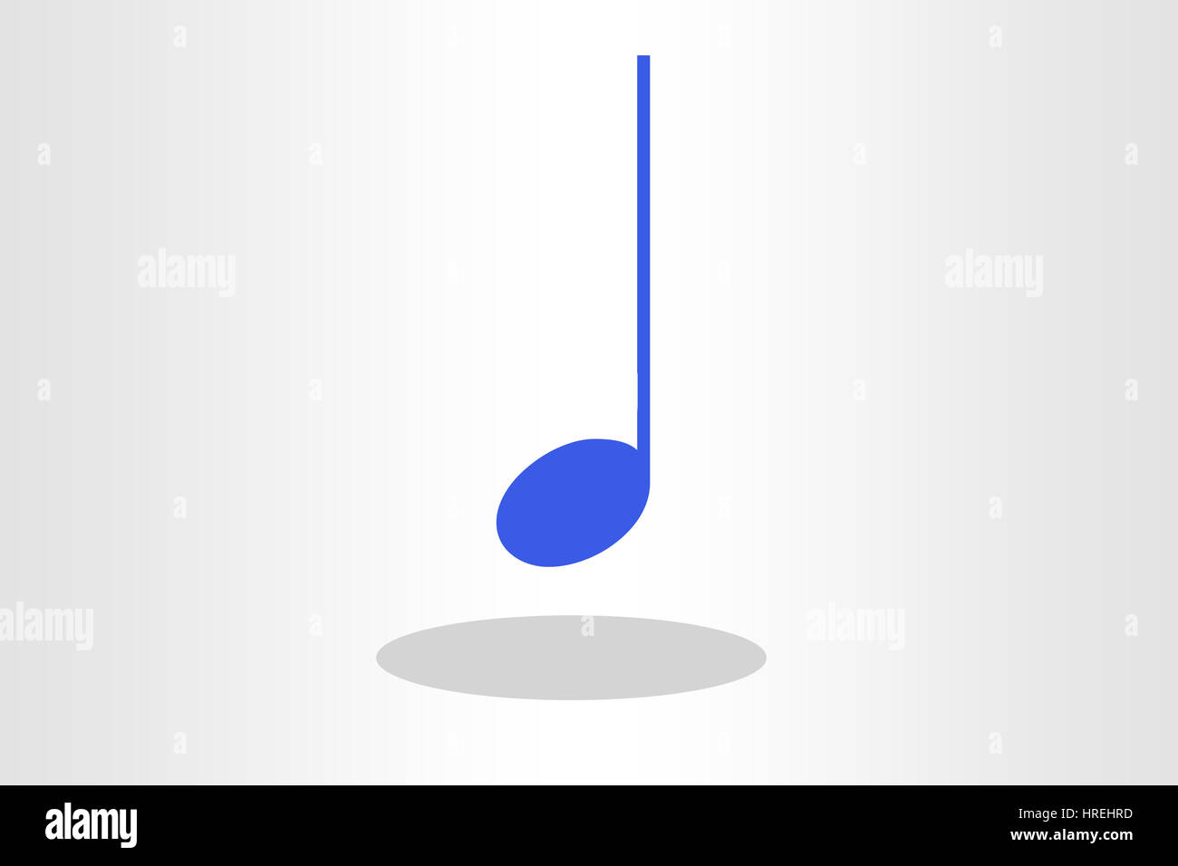 Illustration of quarter note Stock Photo - Alamy