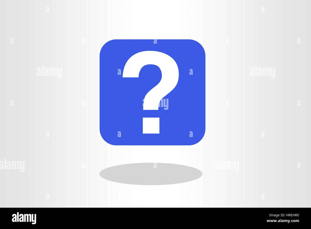 Illustration of blue question mark against plain background Stock Photo ...