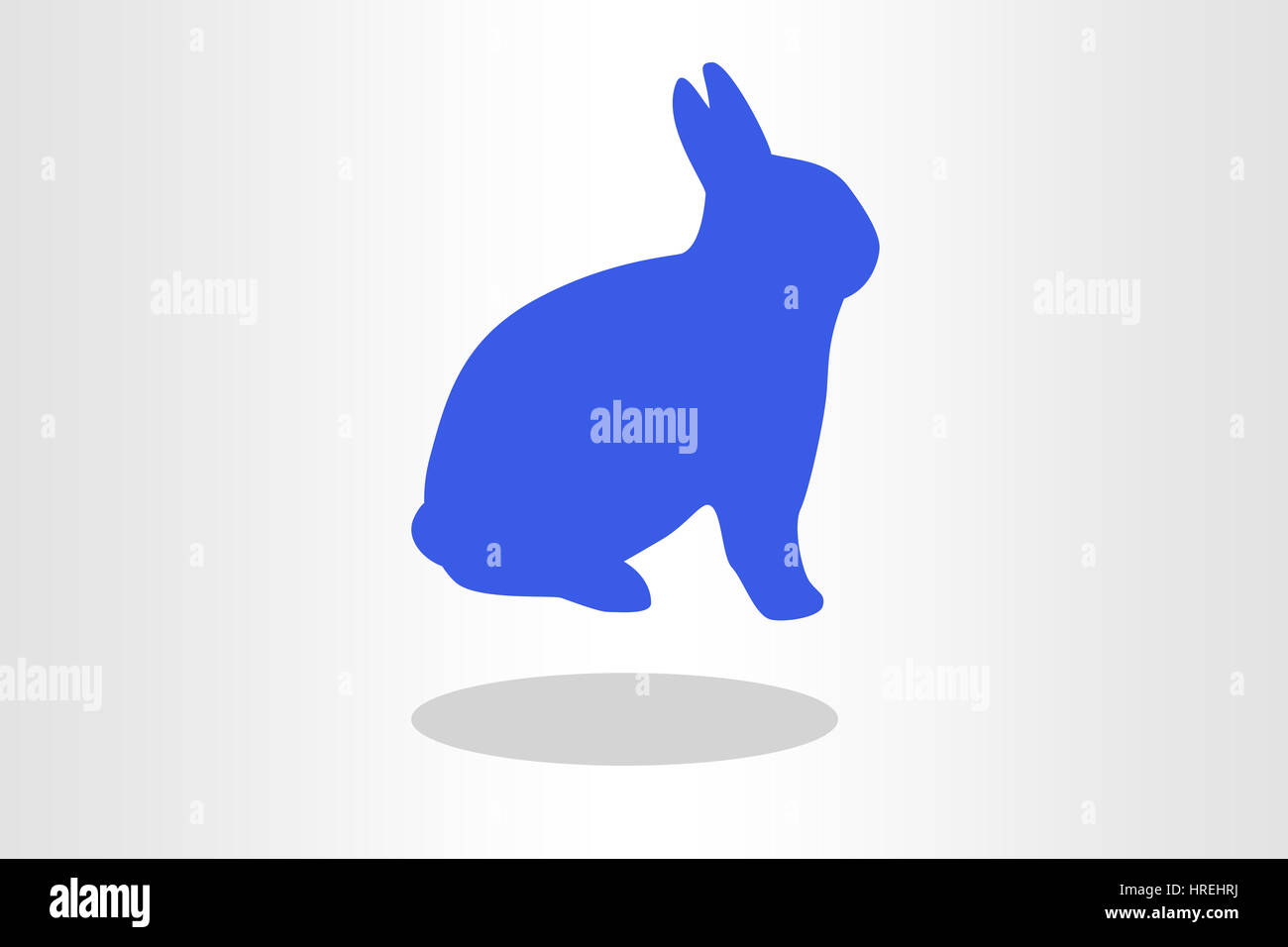 Illustration of rabbit against plain background Stock Photo - Alamy