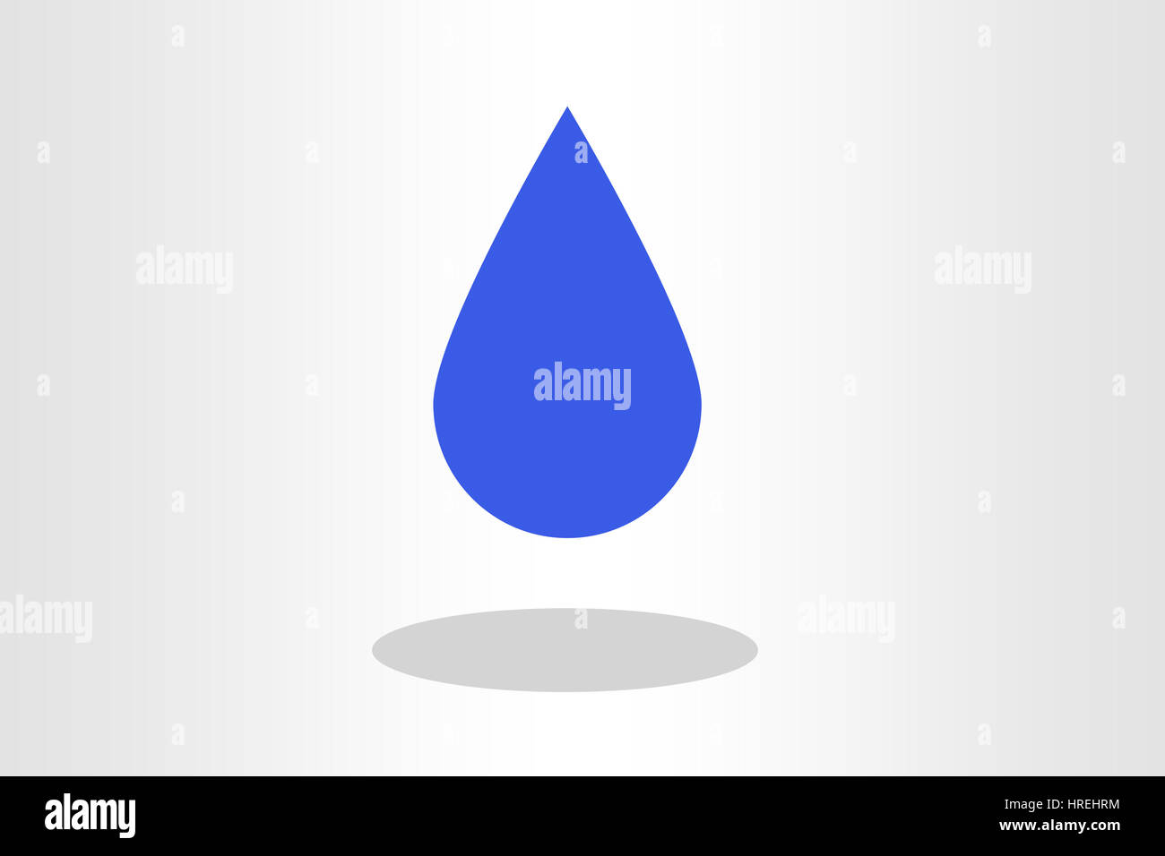Illustration of water drop against plain background Stock Photo - Alamy