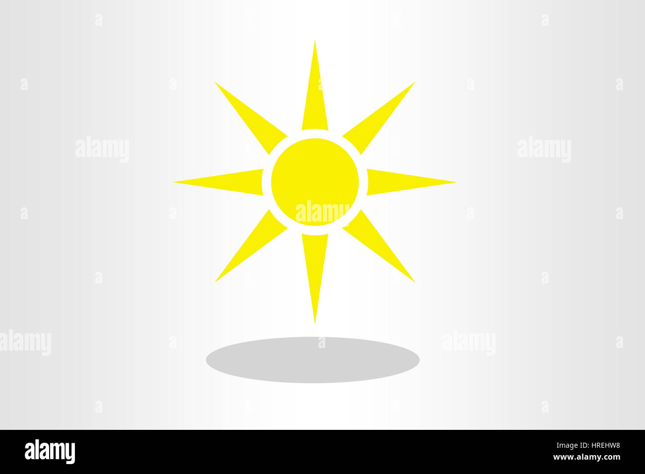 Illustration of sun against plain background Stock Photo - Alamy