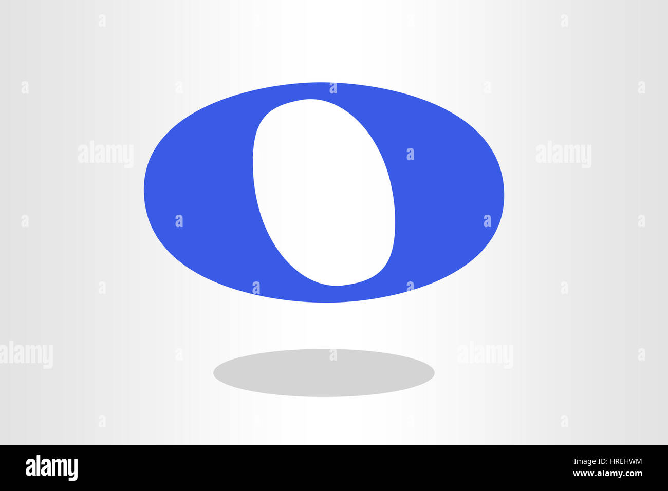 Illustration of whole note against plain background Stock Photo - Alamy