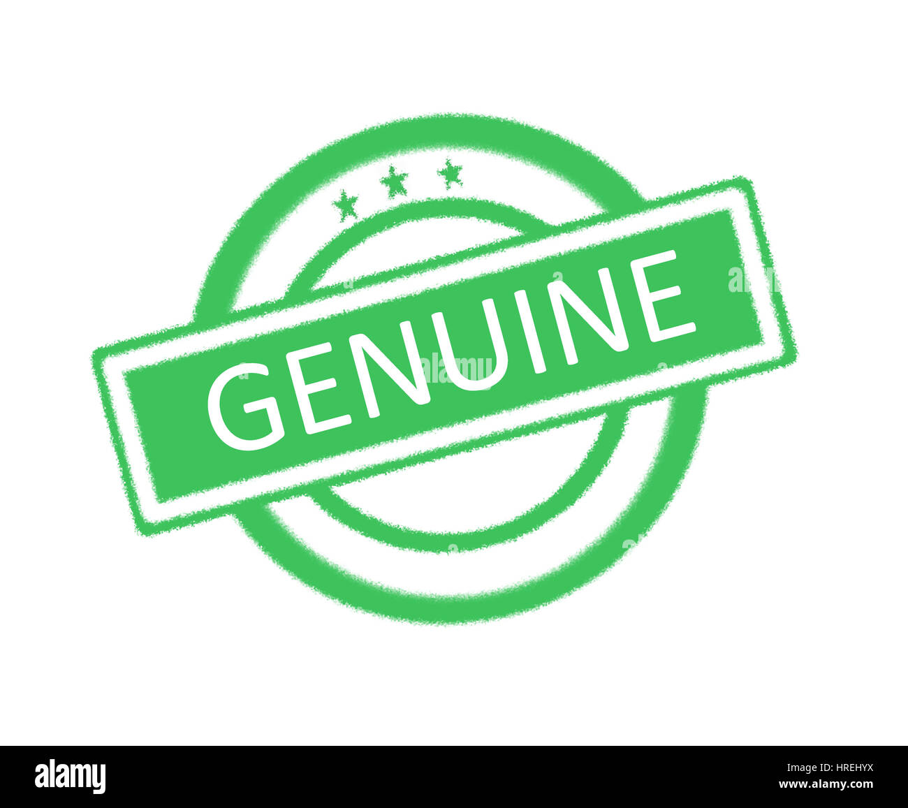 Illustration of genuine word on green rubber stamp Stock Photo - Alamy