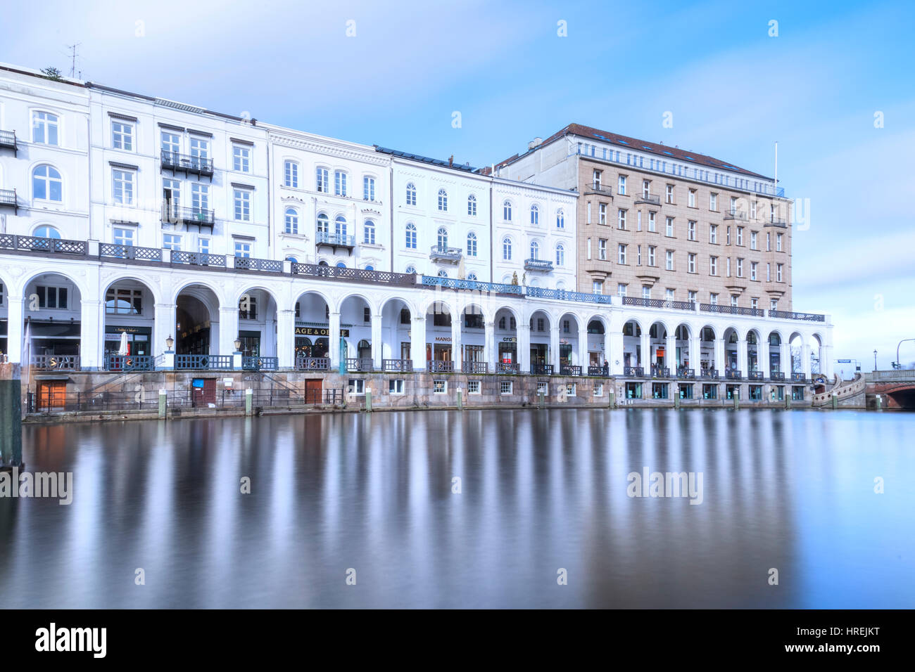 Alsterfleet alster arcades town hi-res stock photography and images - Alamy