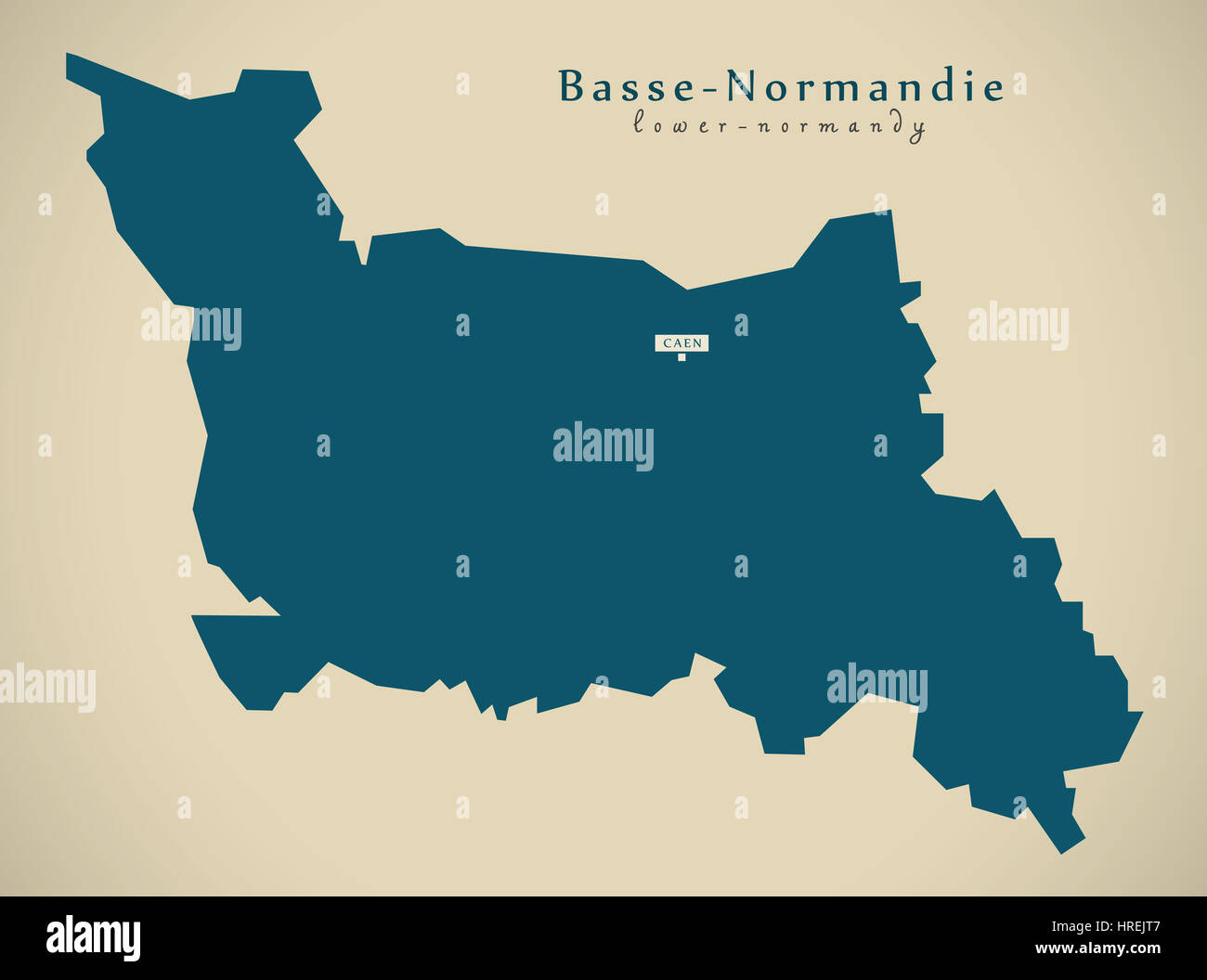 Map of lower normandy hi-res stock photography and images - Alamy