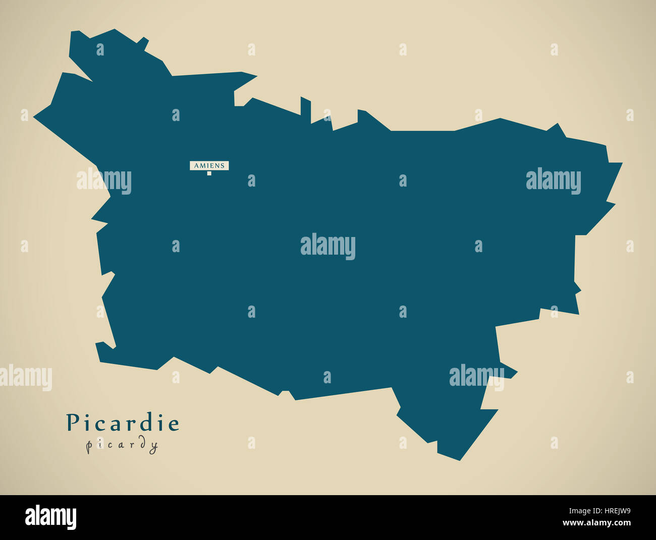 Picardie map hi-res stock photography and images - Alamy