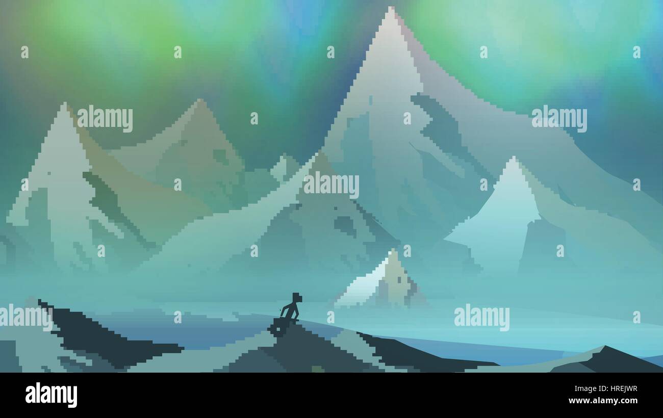 Mountain ridge ocean Stock Vector Images - Alamy