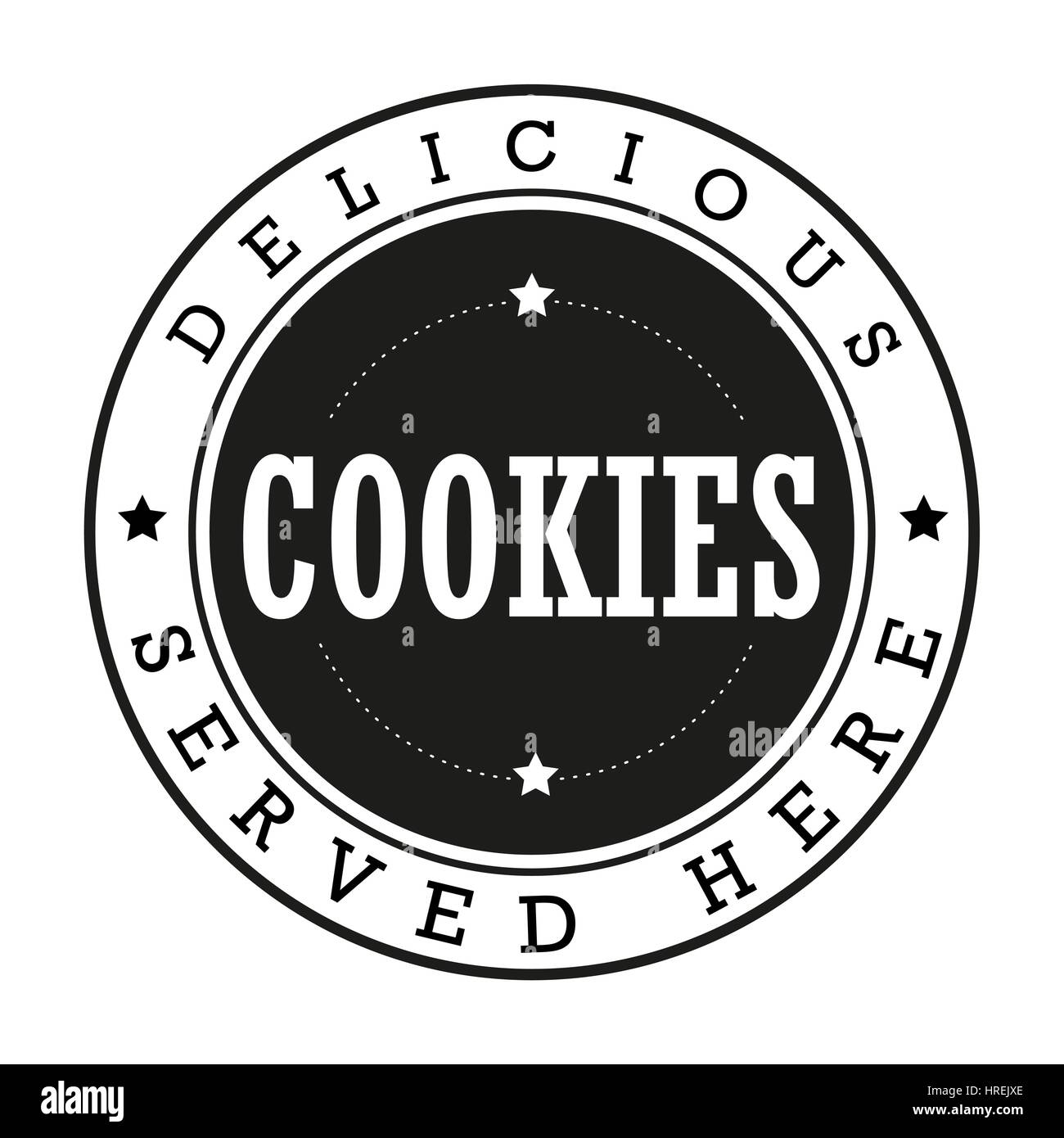 Cookies sticker Cut Out Stock Images & Pictures - Alamy