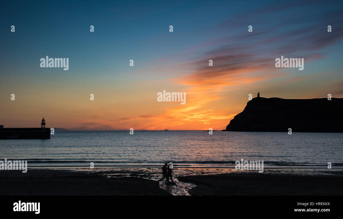 Sunset, Bradda Head, Port Erin, Isle of Man Stock Photo - Alamy