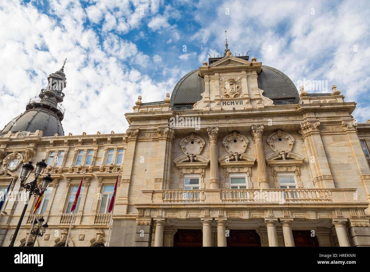 Classic stone government building in Cartegena Spain Stock Photo - Alamy