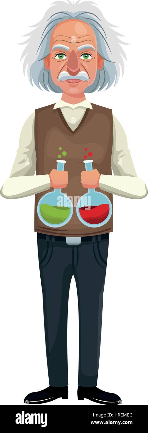scientist man cartoon icon Stock Vector Image & Art - Alamy