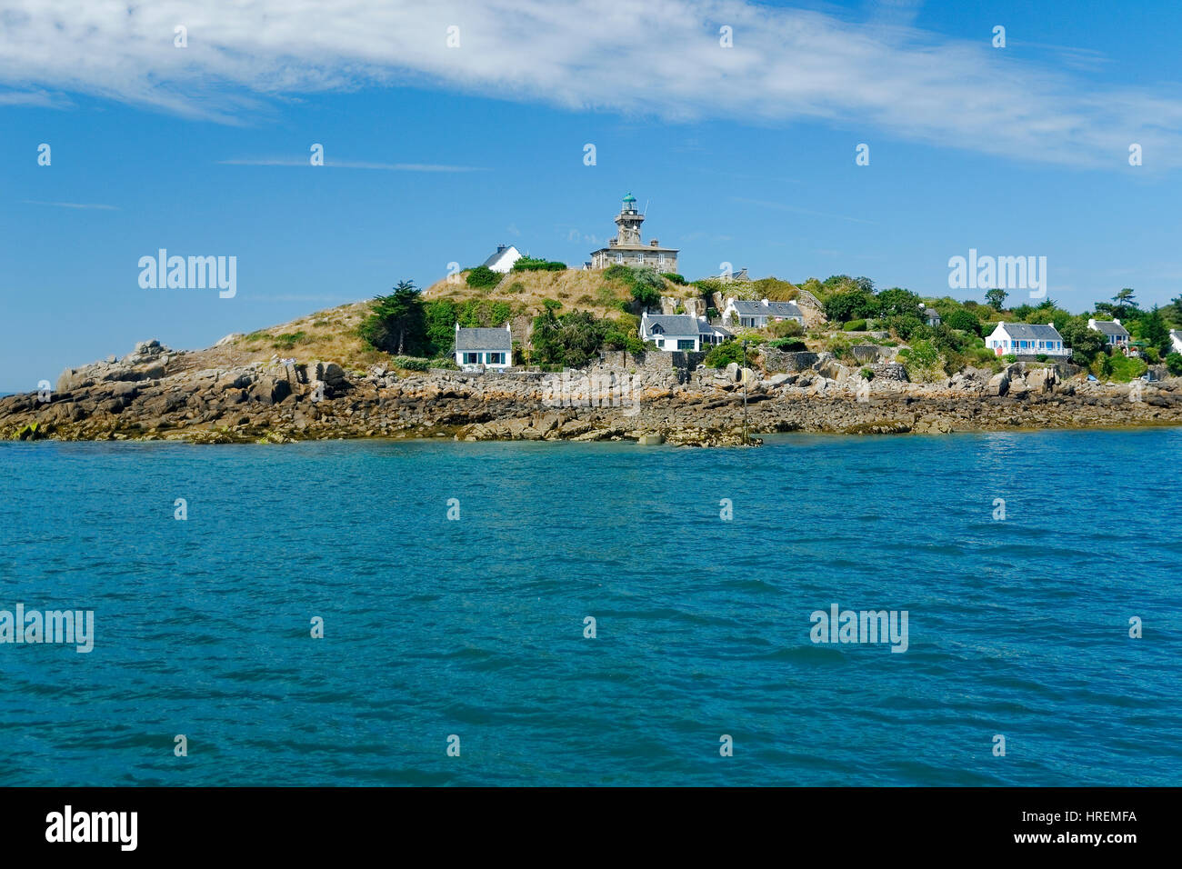 Entrance of the Channel 'Le Sound', Chausey islands, 'Grance Ile ...