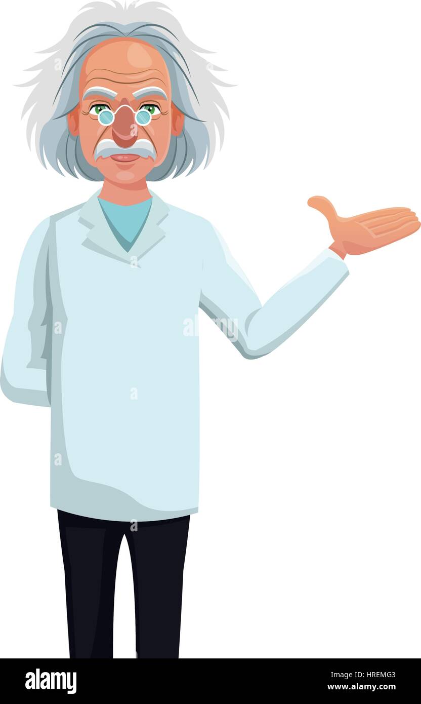 scientist man cartoon icon Stock Vector Image & Art - Alamy