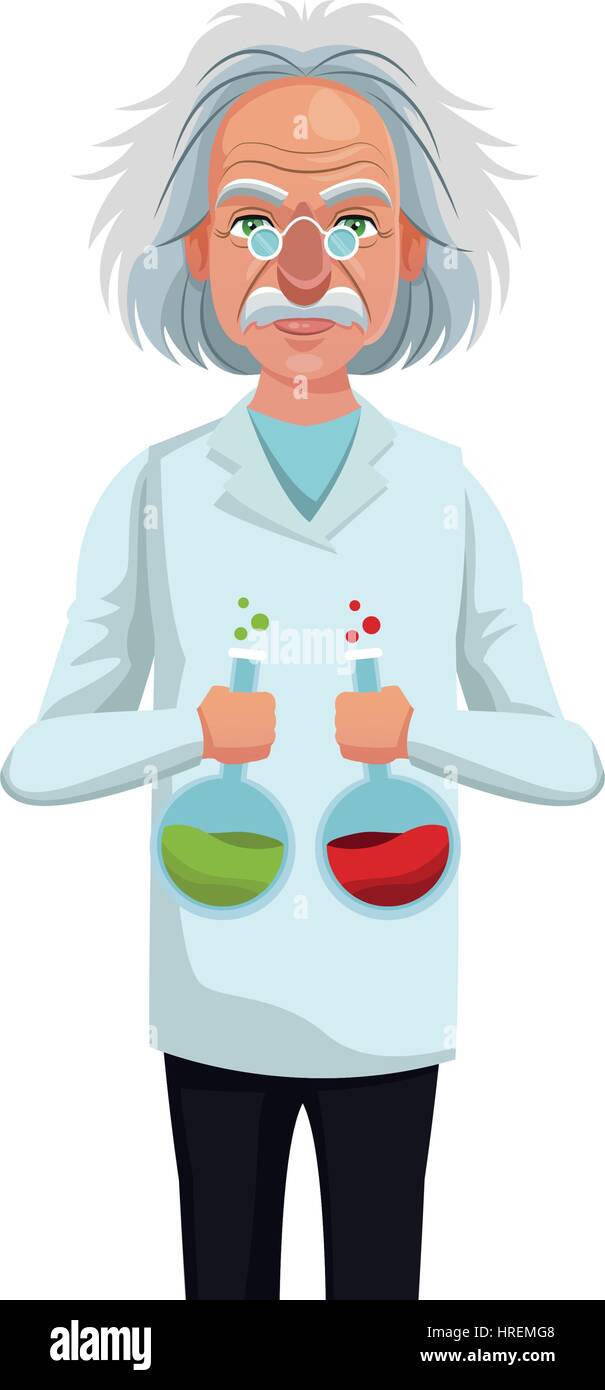 scientist man cartoon icon Stock Vector Image & Art - Alamy