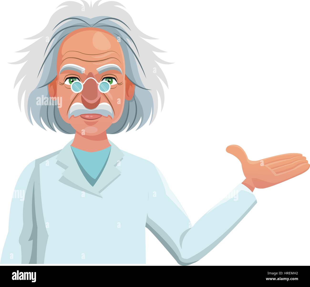 Scientist glasses icon flat Stock Vector Images - Alamy