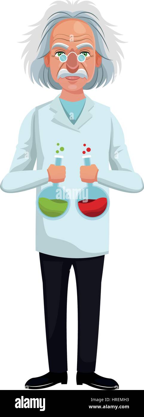 scientist man cartoon icon Stock Vector Image & Art - Alamy