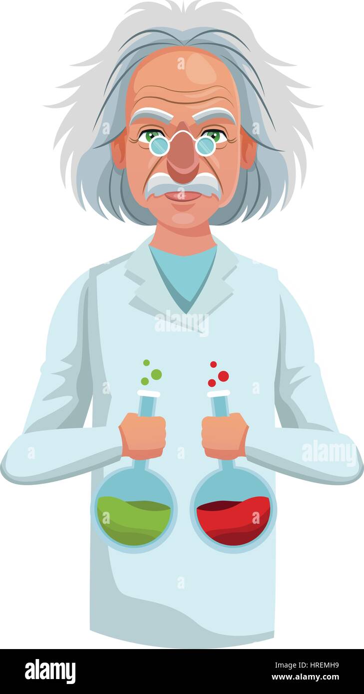 scientist man cartoon icon Stock Vector Image & Art - Alamy