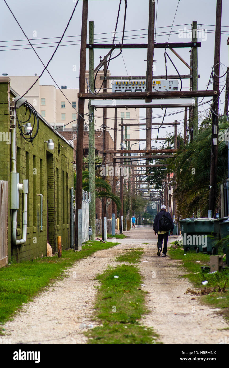 Walking down narrow alleyway in hi-res stock photography and images - Alamy