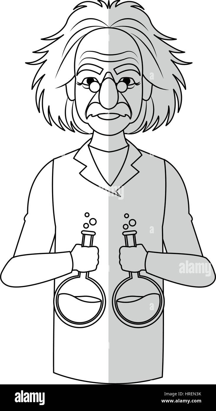 scientist man cartoon icon Stock Vector Image & Art - Alamy