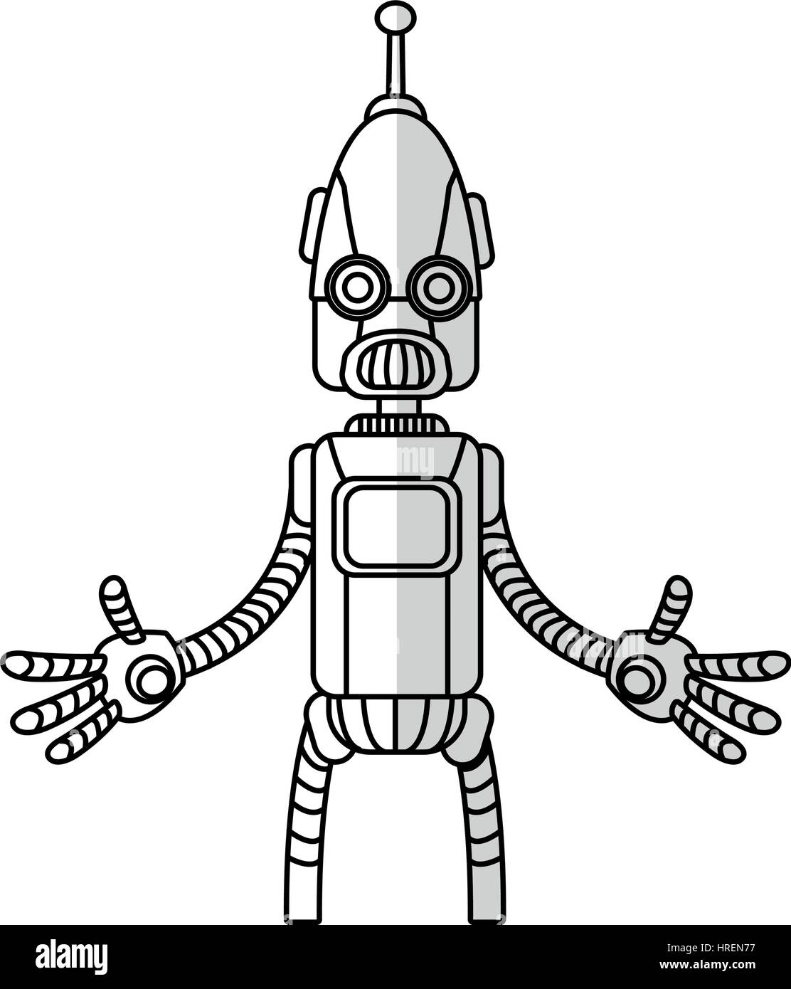 robot cartoon icon Stock Vector Image & Art - Alamy