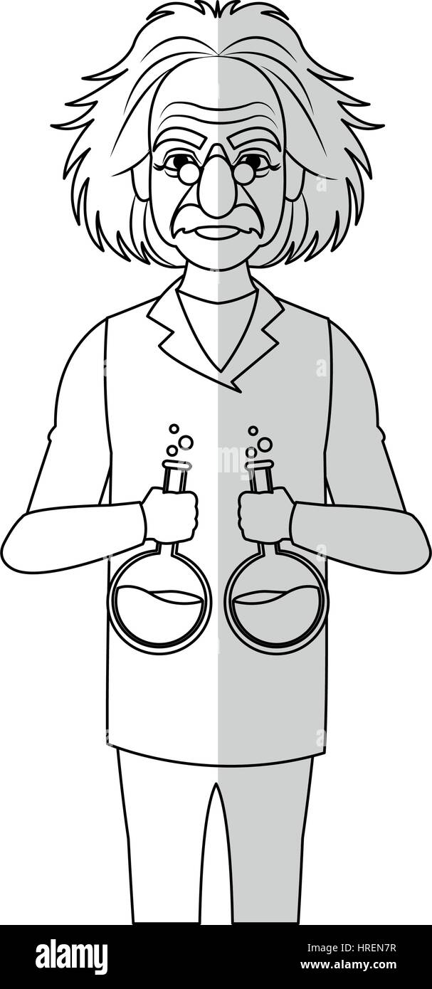 scientist man cartoon icon Stock Vector Image & Art - Alamy