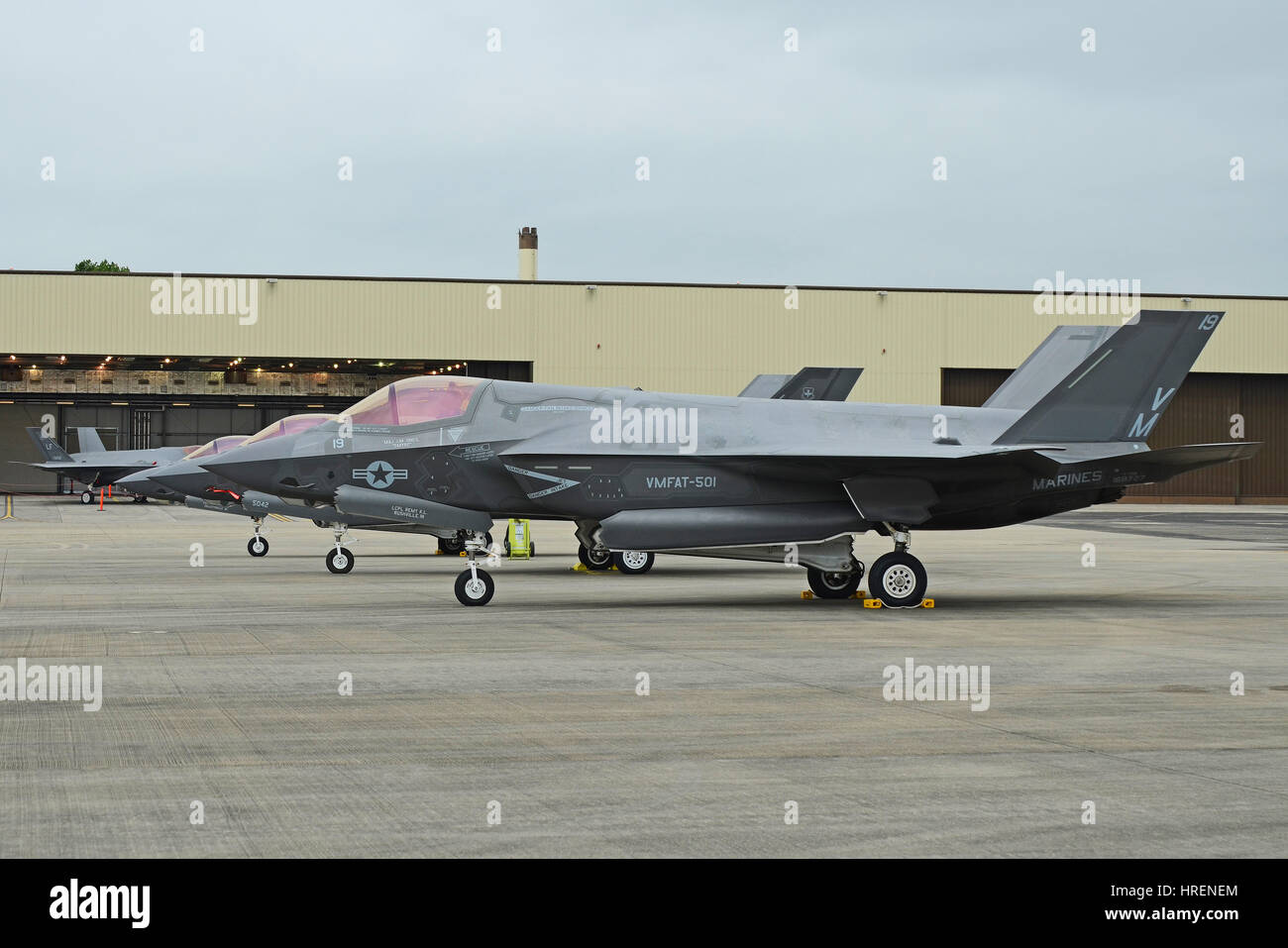 Lockheed Martin F35B Lightning II stealth fighter planes at the Royal ...