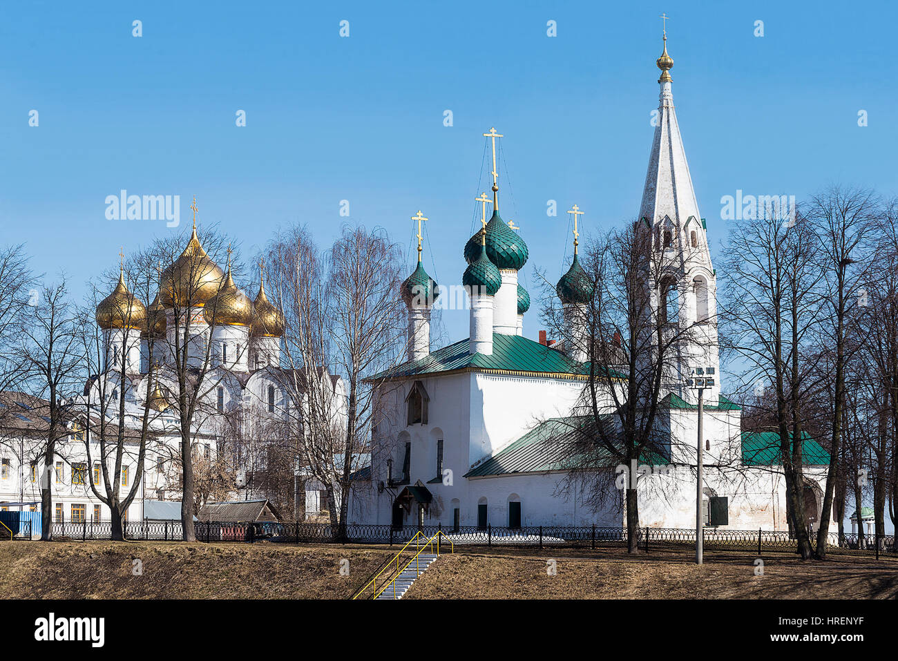 The Church on the hill in spring Stock Photo - Alamy